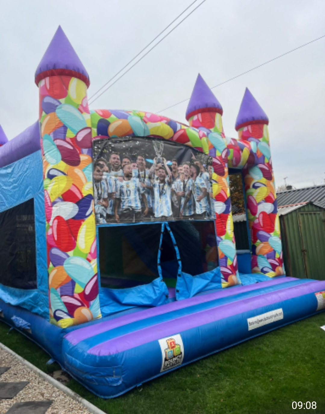 Argentinian World Cup Soccer Team Candy 3n1 Castle - Hire in Co ...