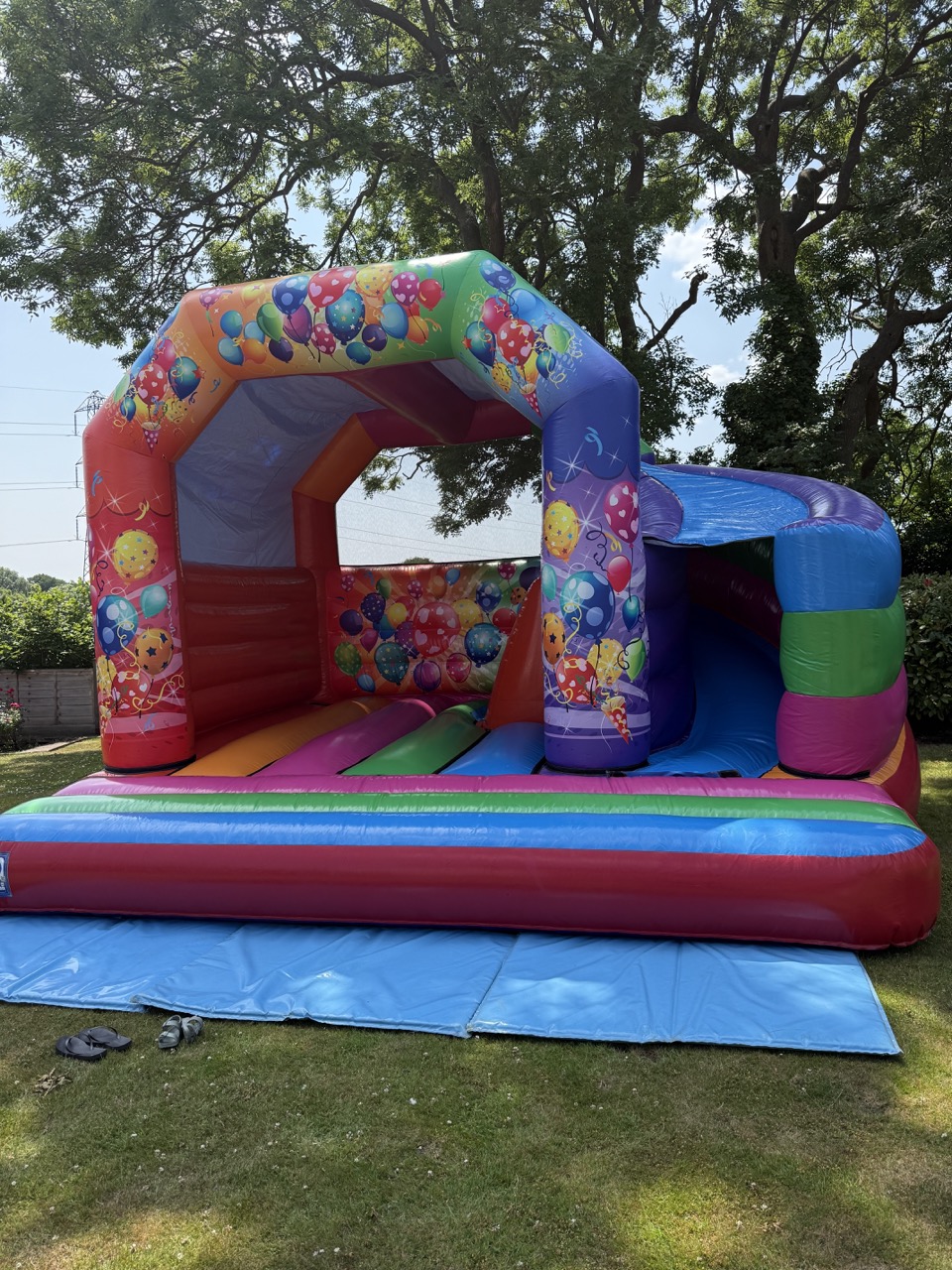 Rainbow Party Combi Castle (15ft x 18ft) - Hire in Hersham, Walton on ...