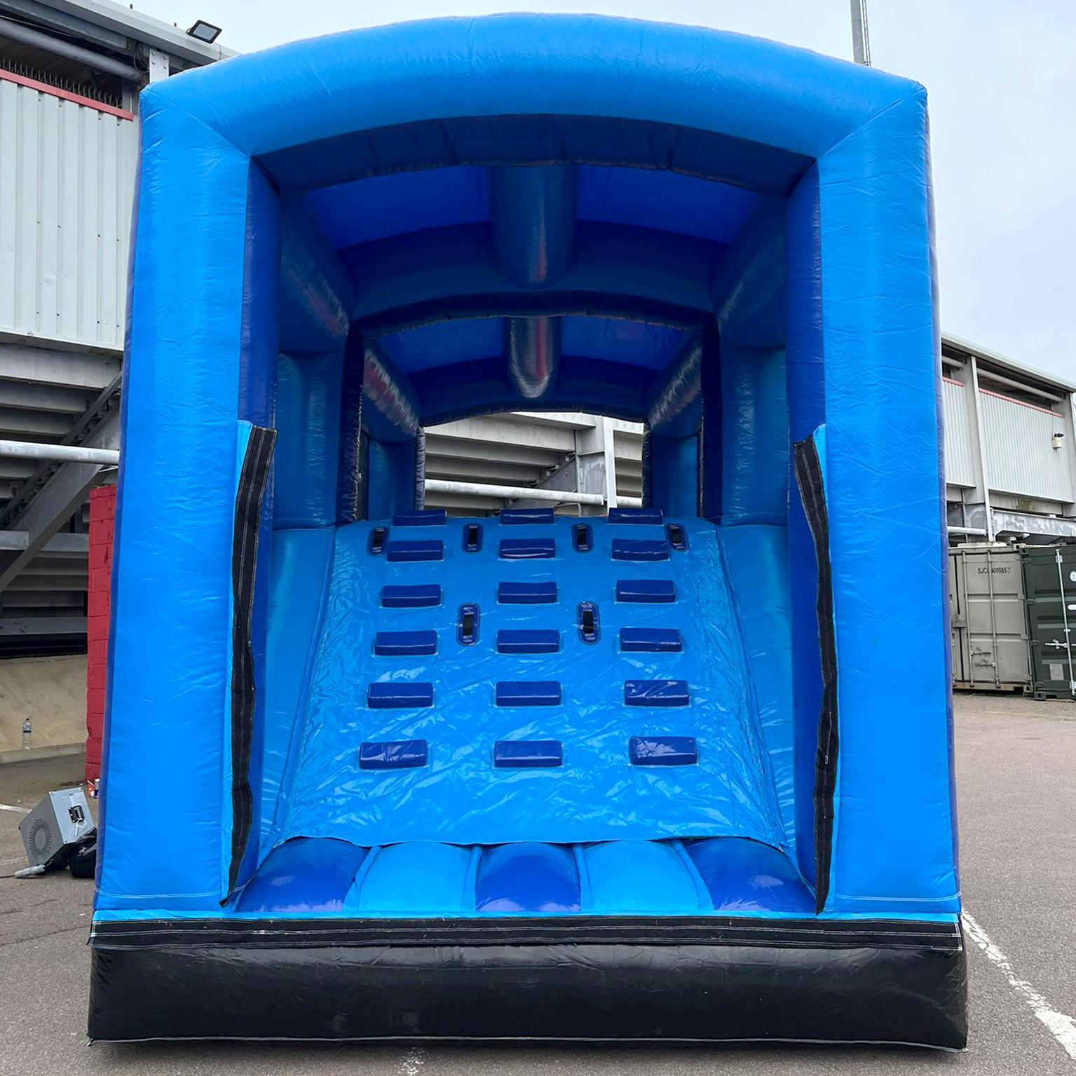 100ft 4 Piece Blue & Black Assault Course - Inflatable, Bouncy Castle ...