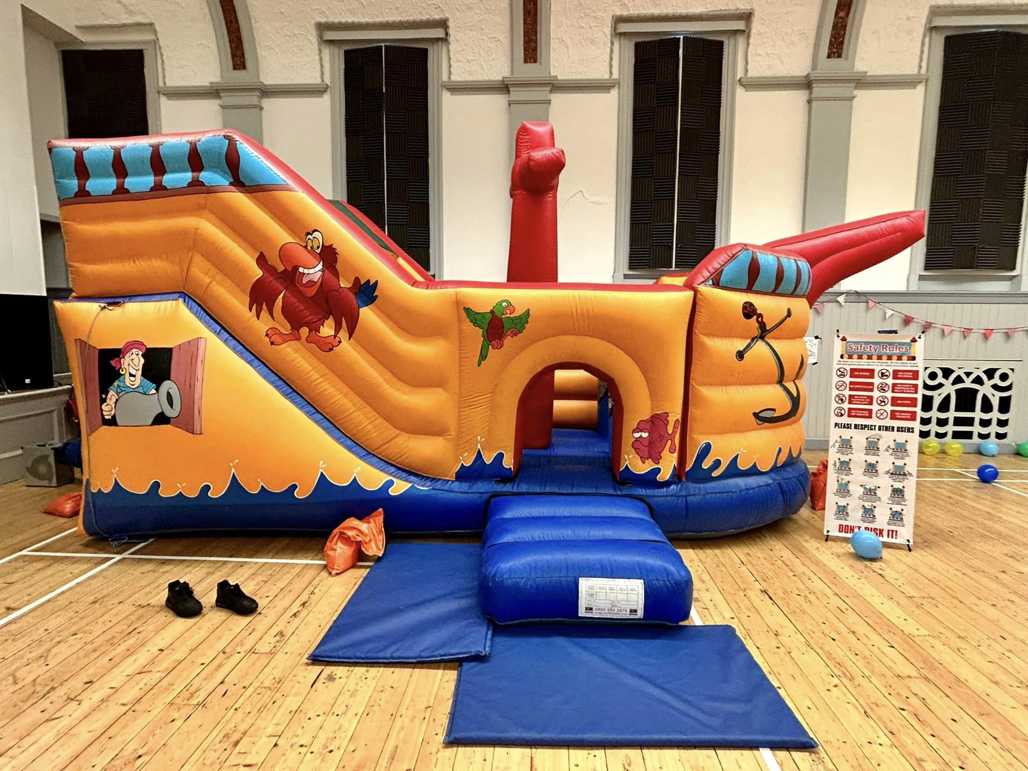 Pirate Ship Obstacle Course Bouncy Castle Combo | Liverpool