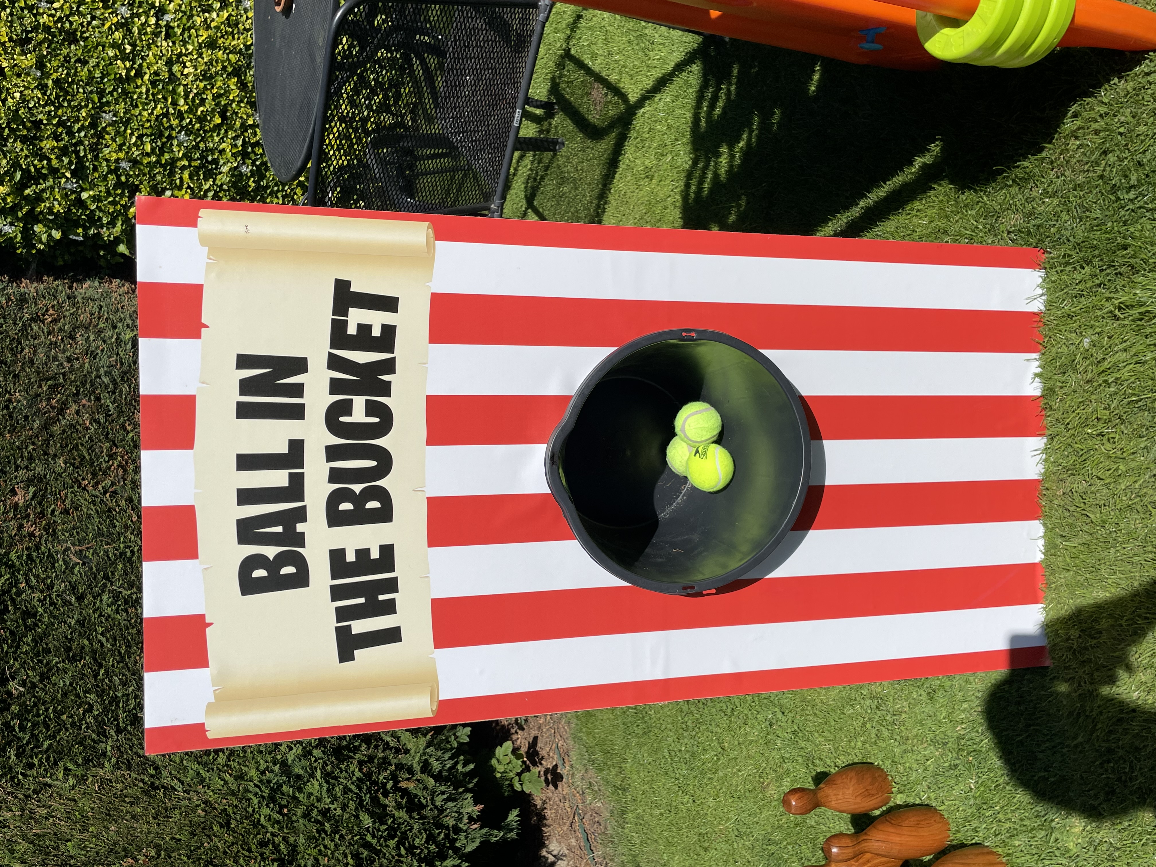 Ball in a bucket game hire in Northampton - Kettering - Wellingborough