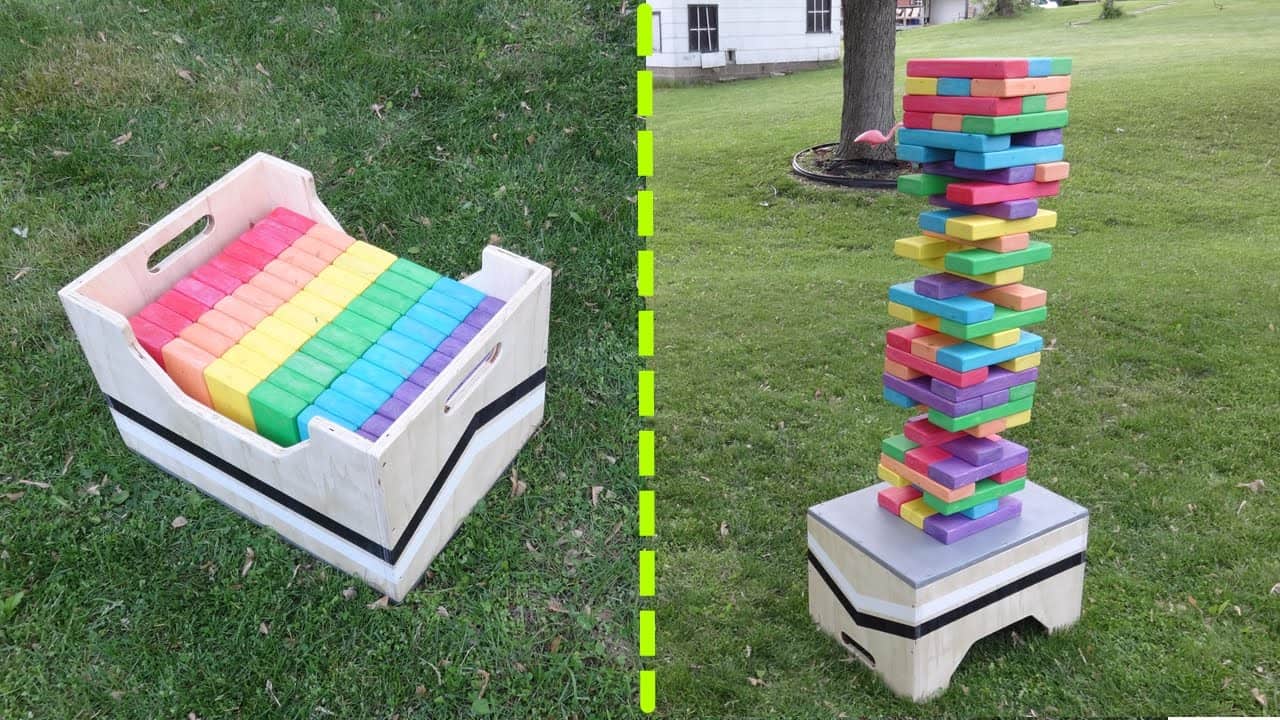 Giant Jenga for hire in Adelaide