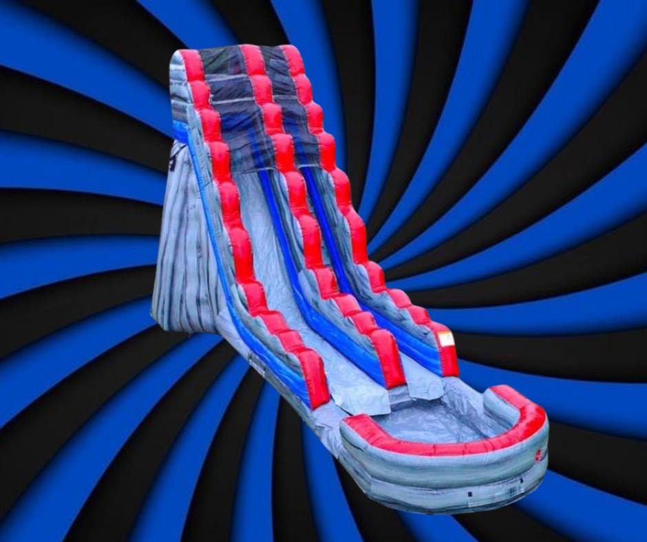 20 Ft Titanium Waterslide - Rental in Oklahoma | Okie Kidz Inflatables