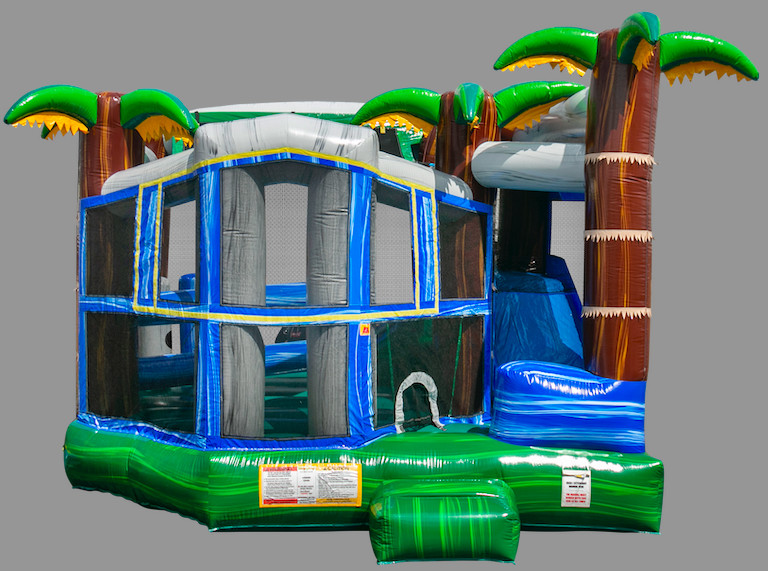 Blue Crush 5 in 1 Ninja - Hire in KY | Bounce 'N Round Inflatables