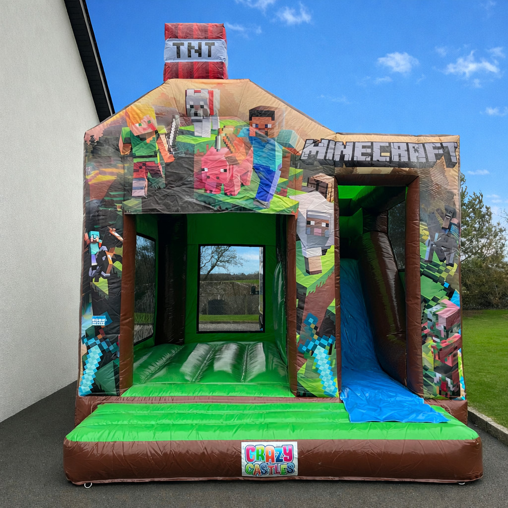 Minecraft Bouncy Castle - Bouncy Castle Hire in Wexford Town, Rosslare ...