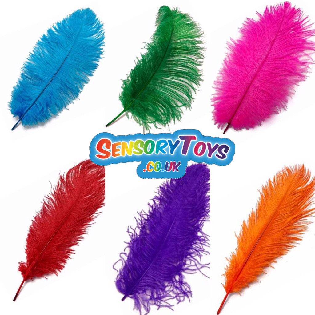 Sensory Play Large Ostrich Feathers - Free Sensory Toys | Online Toy ...