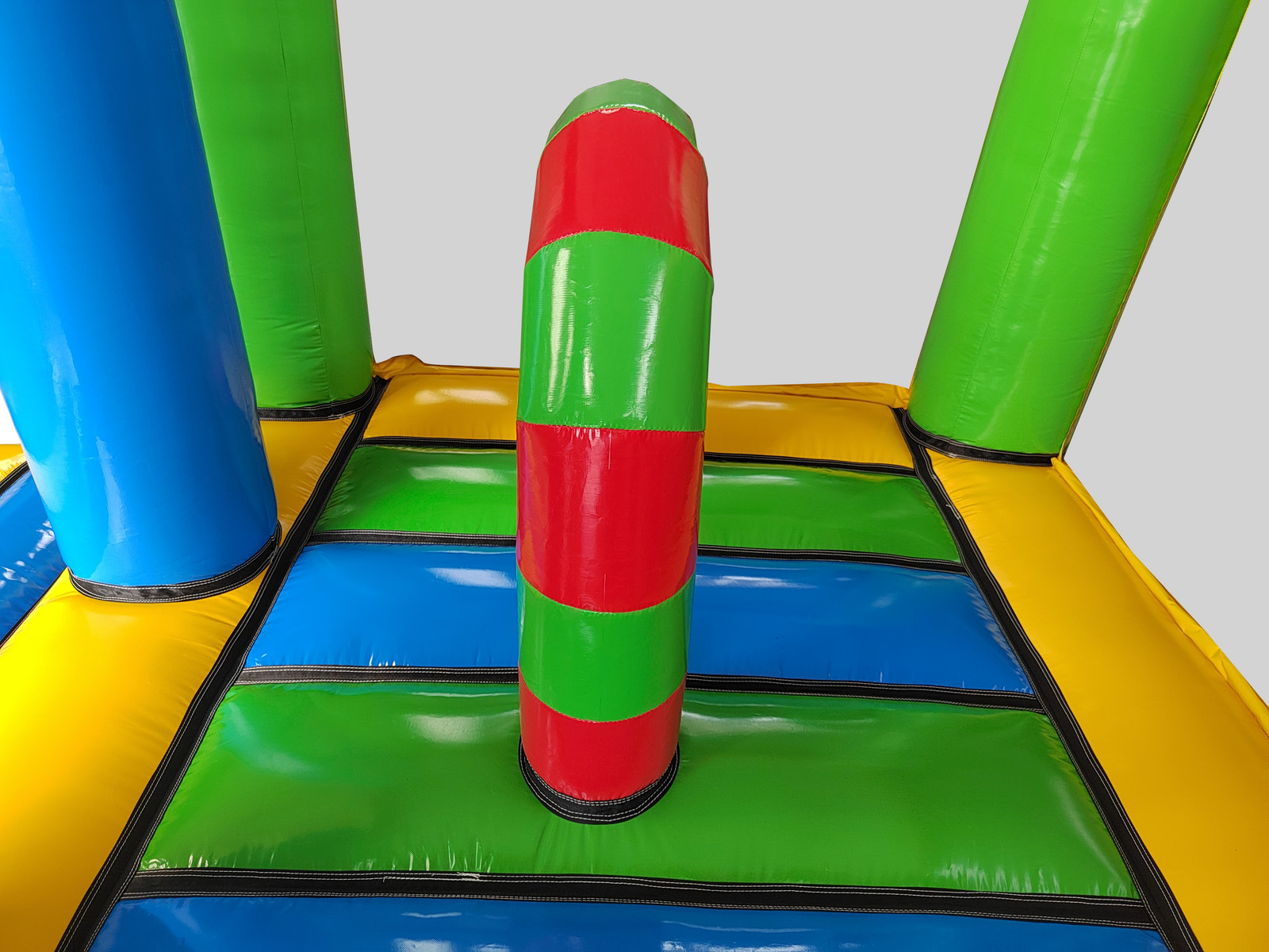 BBOL-034 - 12x10x8ft - Netted Mini Bouncer (Red, Yellow, Green & L.Blue ...