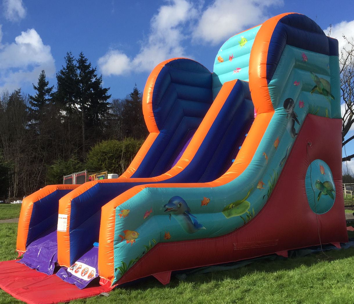 Mega Seaworld themed Inflatable Slide 20ft High - Bouncy Castle Hire in ...