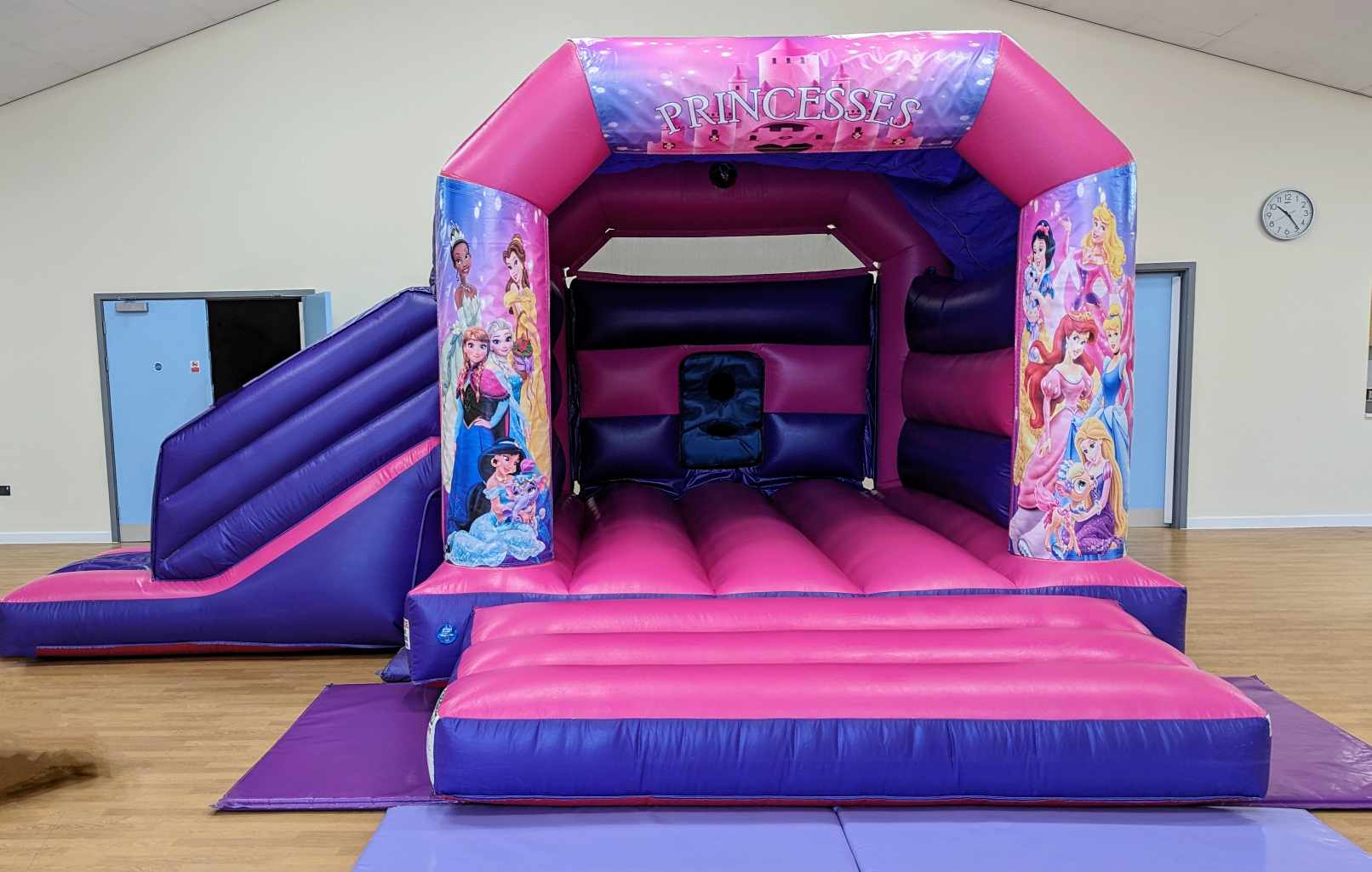 Princess Bouncy Castle with Side Slide - Bouncy Castle Hire in Milton ...