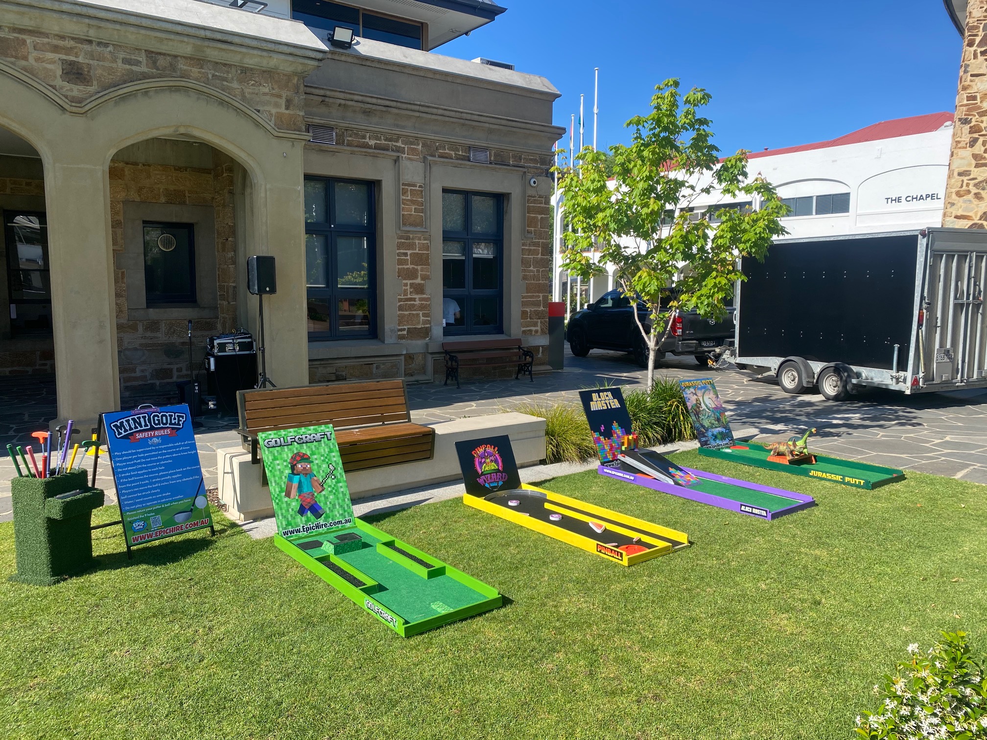 Literally Best Portable Mini Golf Course Hire in Adelaide!