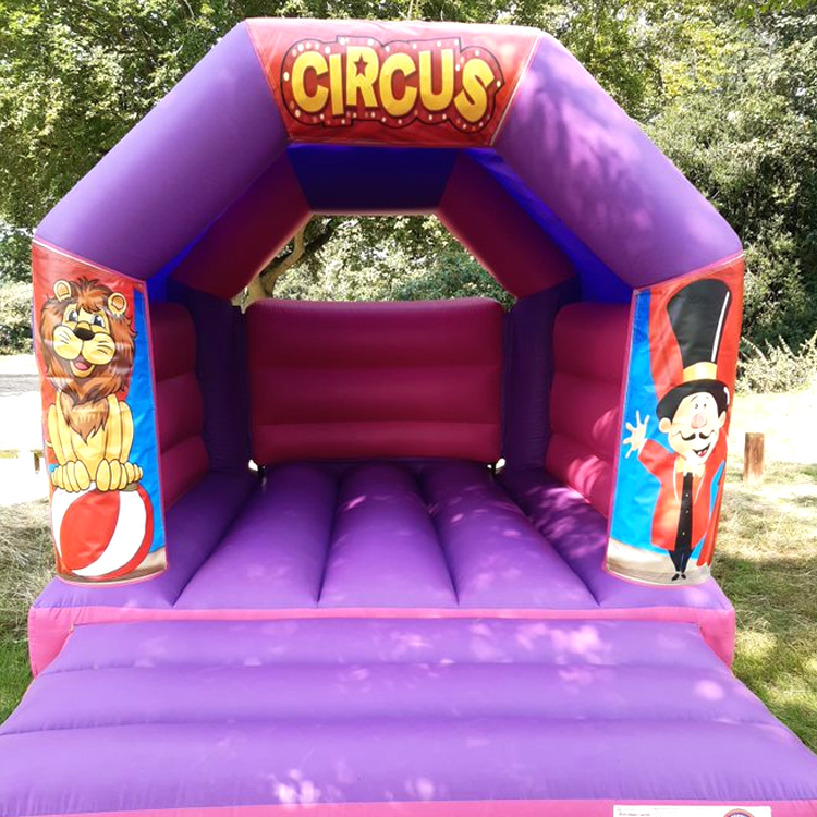 Circus Pink / Purple Bouncy Castle - Inflatable, Bouncy Castle ...