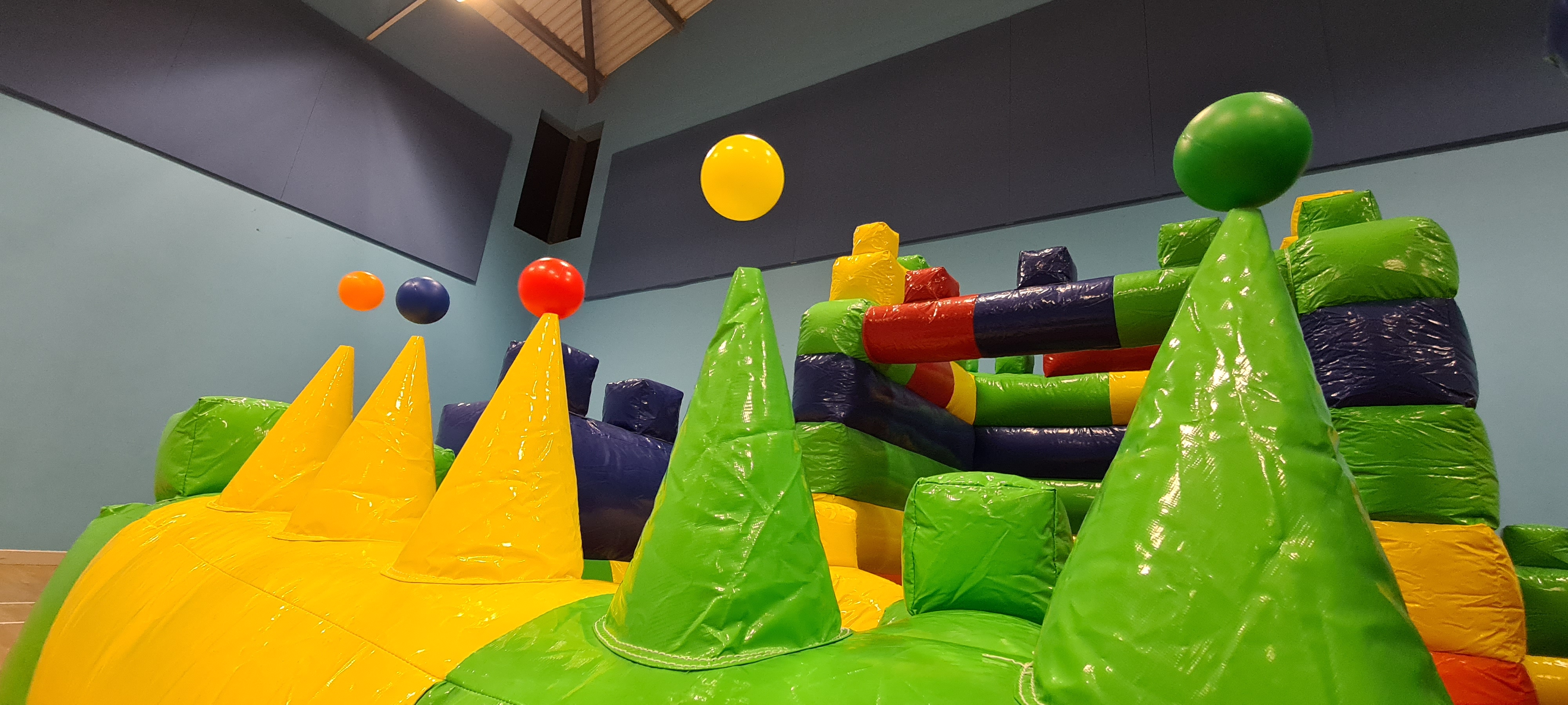 Building blocks-style Inflatable Playpark - Bouncy Castle Hire in ...