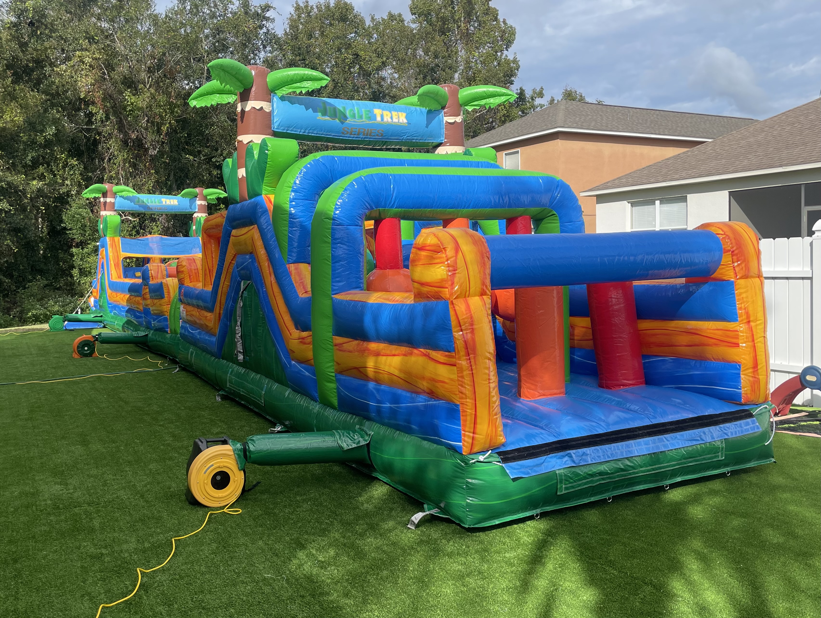 78ft Obstacle Course - Hire in Fl | Platinum Partners Party Rentals