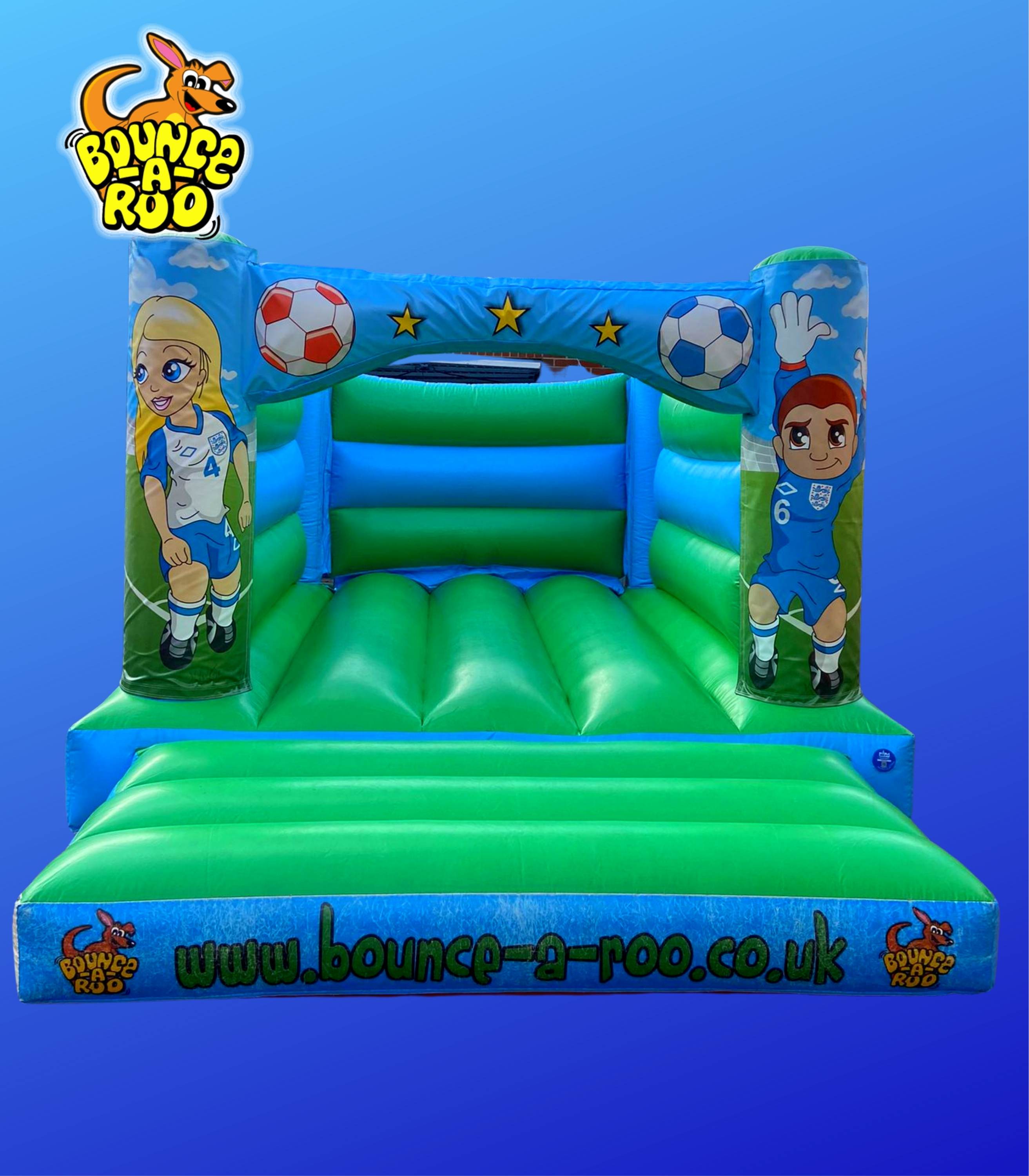 Football Themed Bouncy Castle 11ft x 15ft - Bouncy Castle Hire in West ...