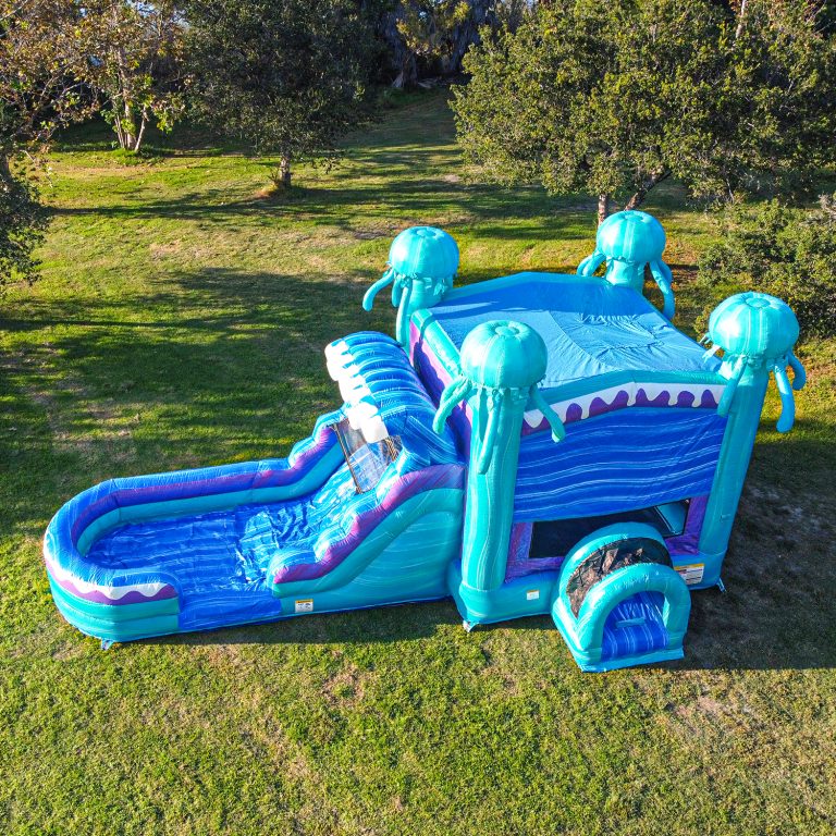 Electric Jellyfish Bounce House | The Bounce Off Inflatables