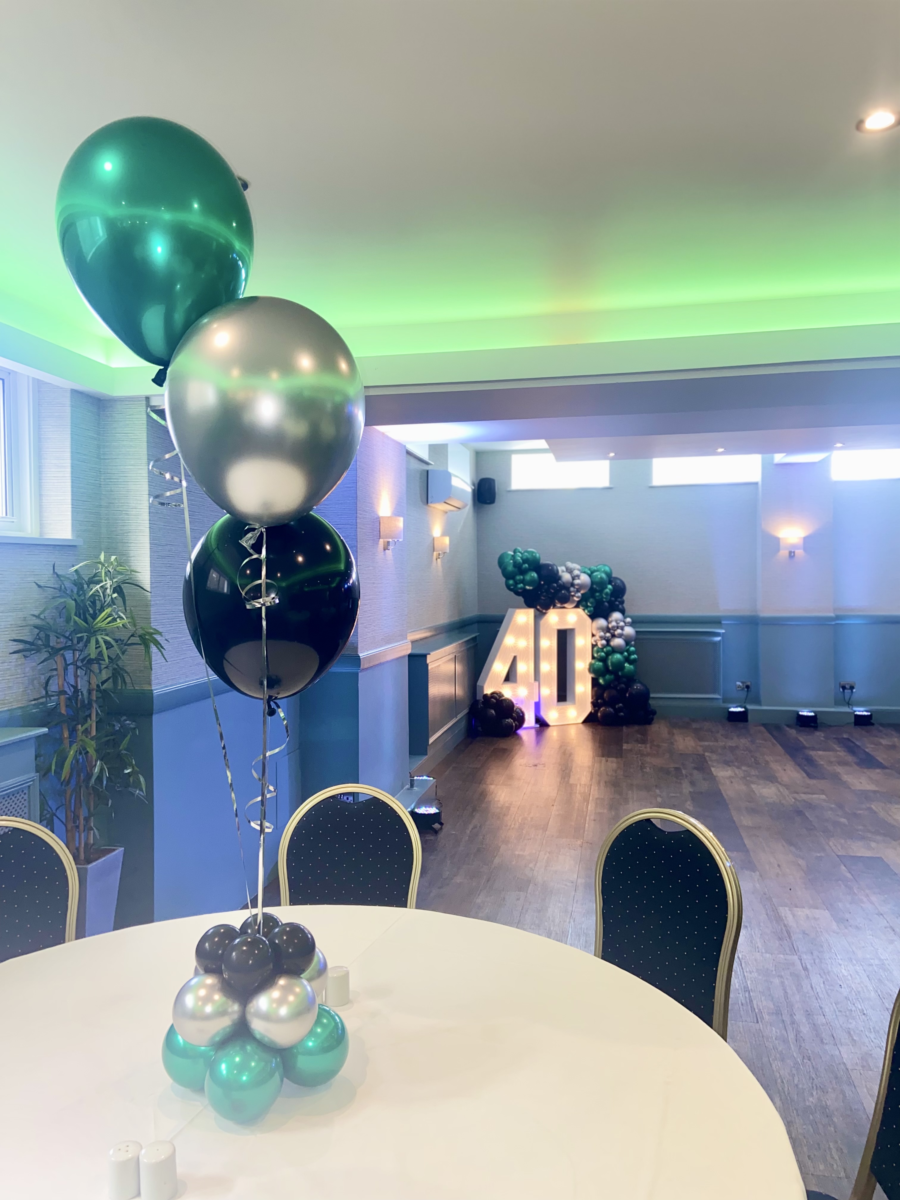 Helium Latex Bouquet (Deluxe Base) - Hire, Balloon Displays, Bouncy ...