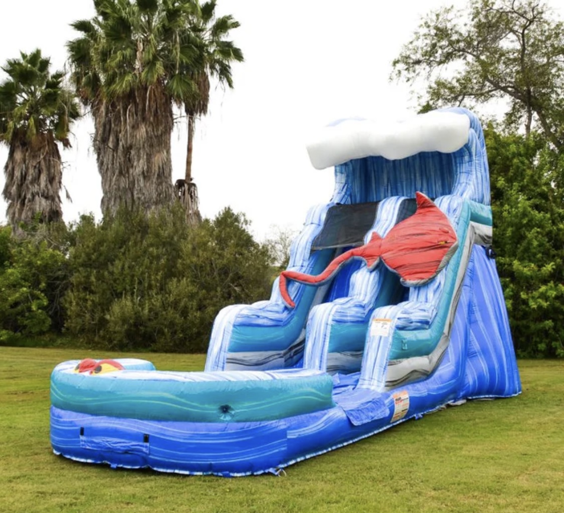 15’ Single Lane Stingray Attack Waterslide - Party Rentals in Florida ...
