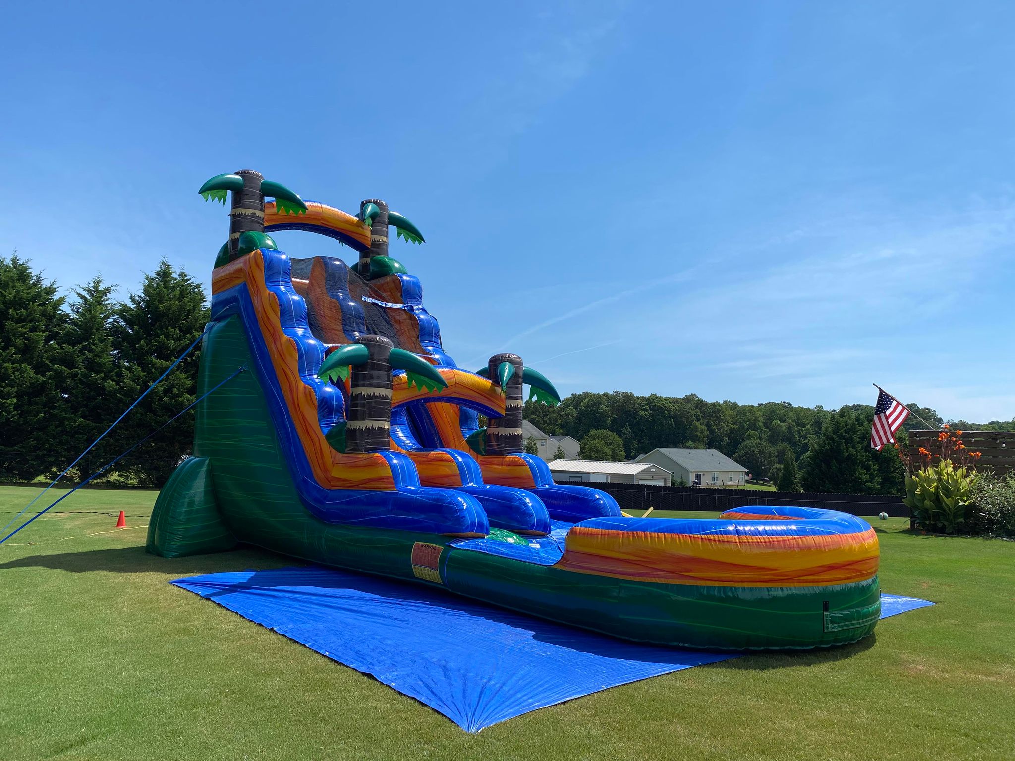 19 FT Tropical Waterslide (CWS19-T) - Inflatables Sales in USA ...