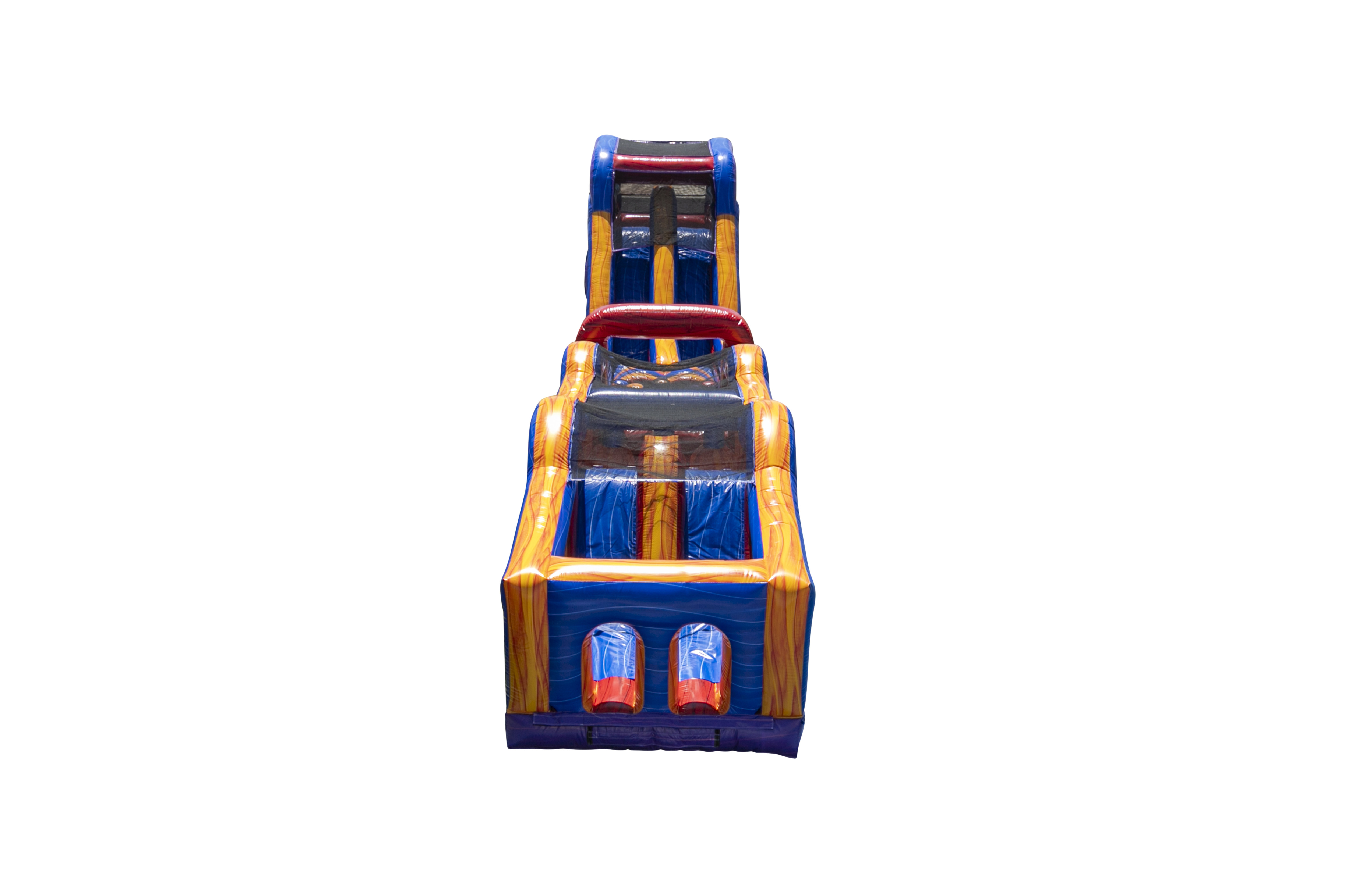 70' Mega Marble Warped Wall Obstacle Course - Bounce House Rentals ...