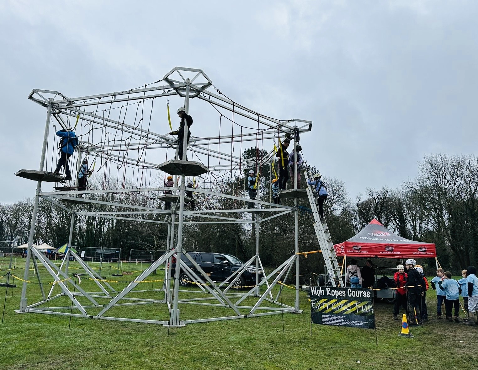 Mobile High Ropes Course, Highropes Climbing Course, Climbing