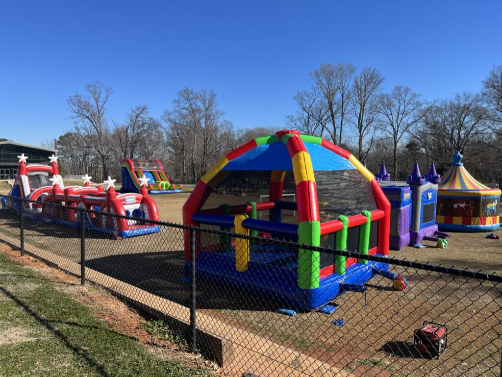 Morton Amusement Inflatables-Giant Mega Bounce House= rental-York-SC