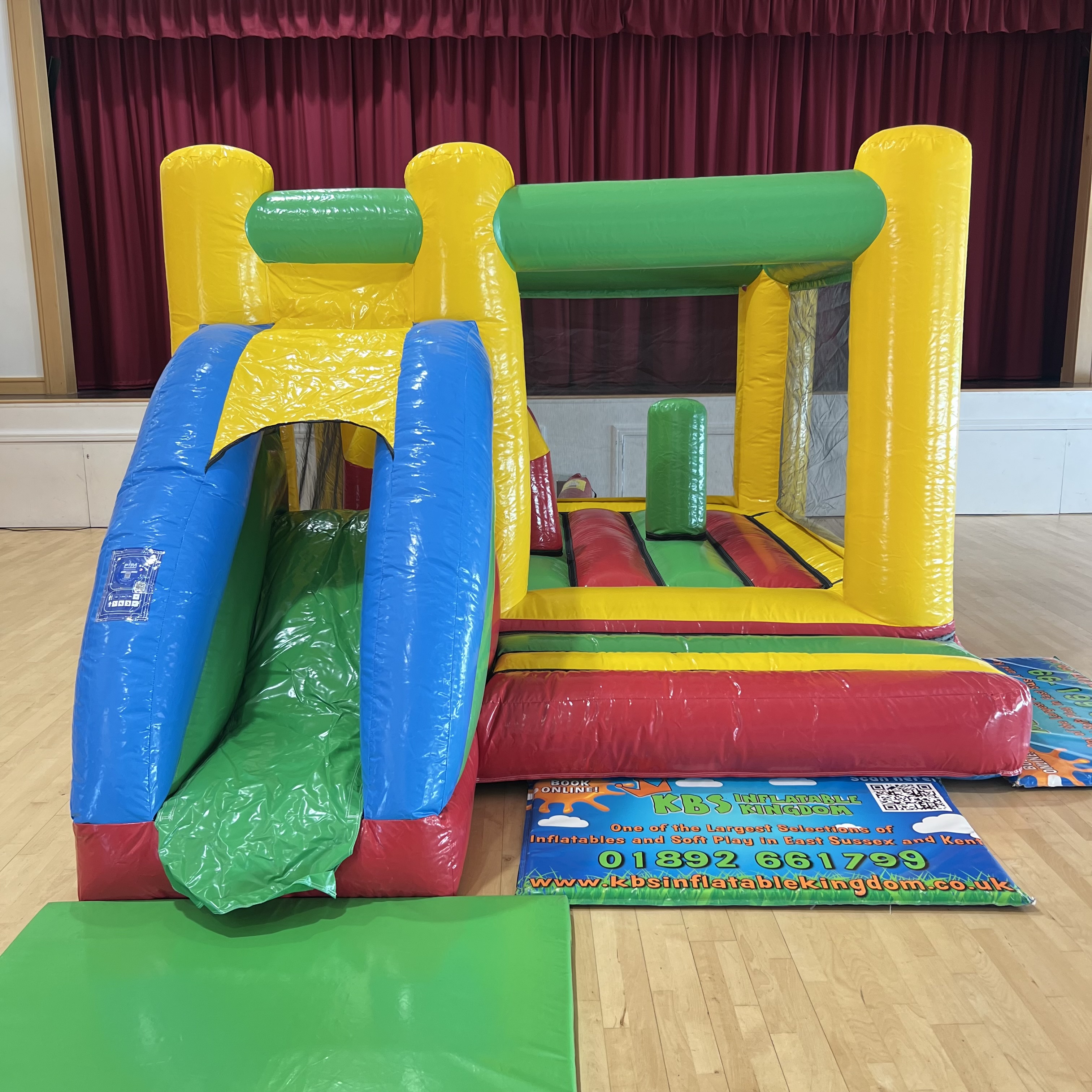 Multi Coloured Activity Bounce and Slide - Bouncy Castle Hire in ...