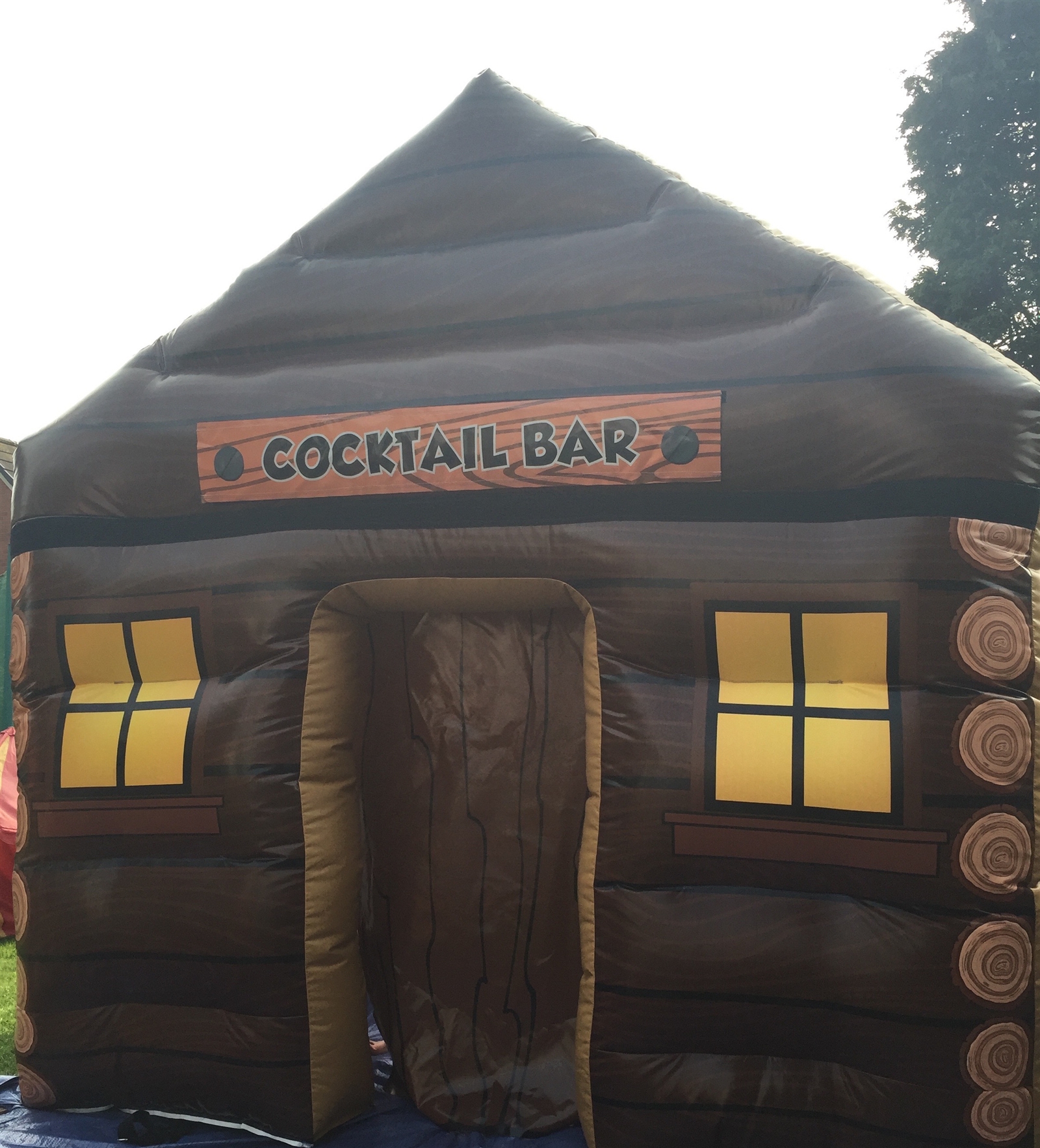 Log Cabin Inflatable For Hire In Wolverhampton, Walsall, Bilston
