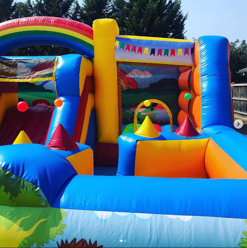 Rainbow Playland with Ballpit - Jumping Castle Hire Brisbane, Jumping ...