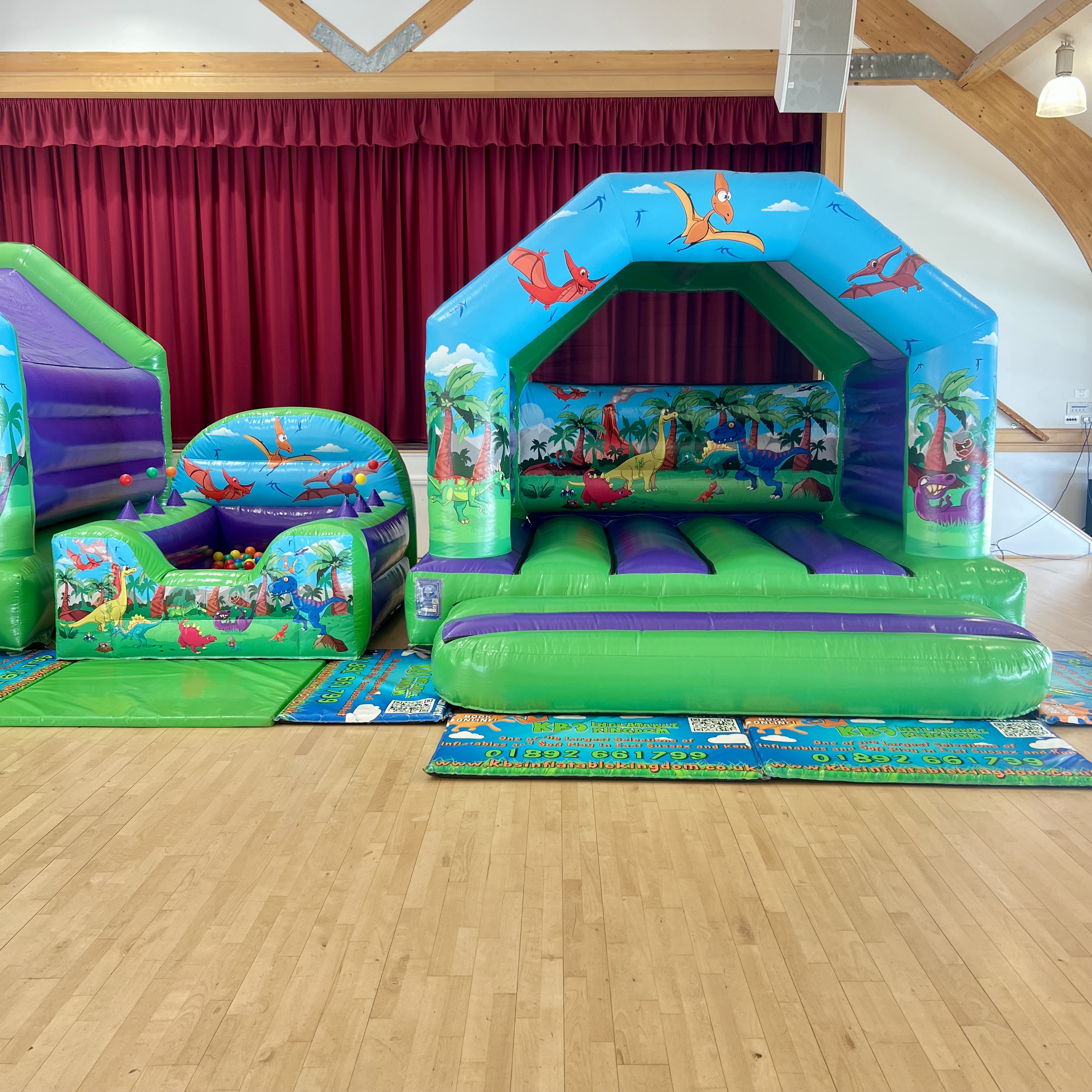 Dinosaur Bouncy Castle + Dinosaur 3D Bounce and Slide + Dinosaur Air ...
