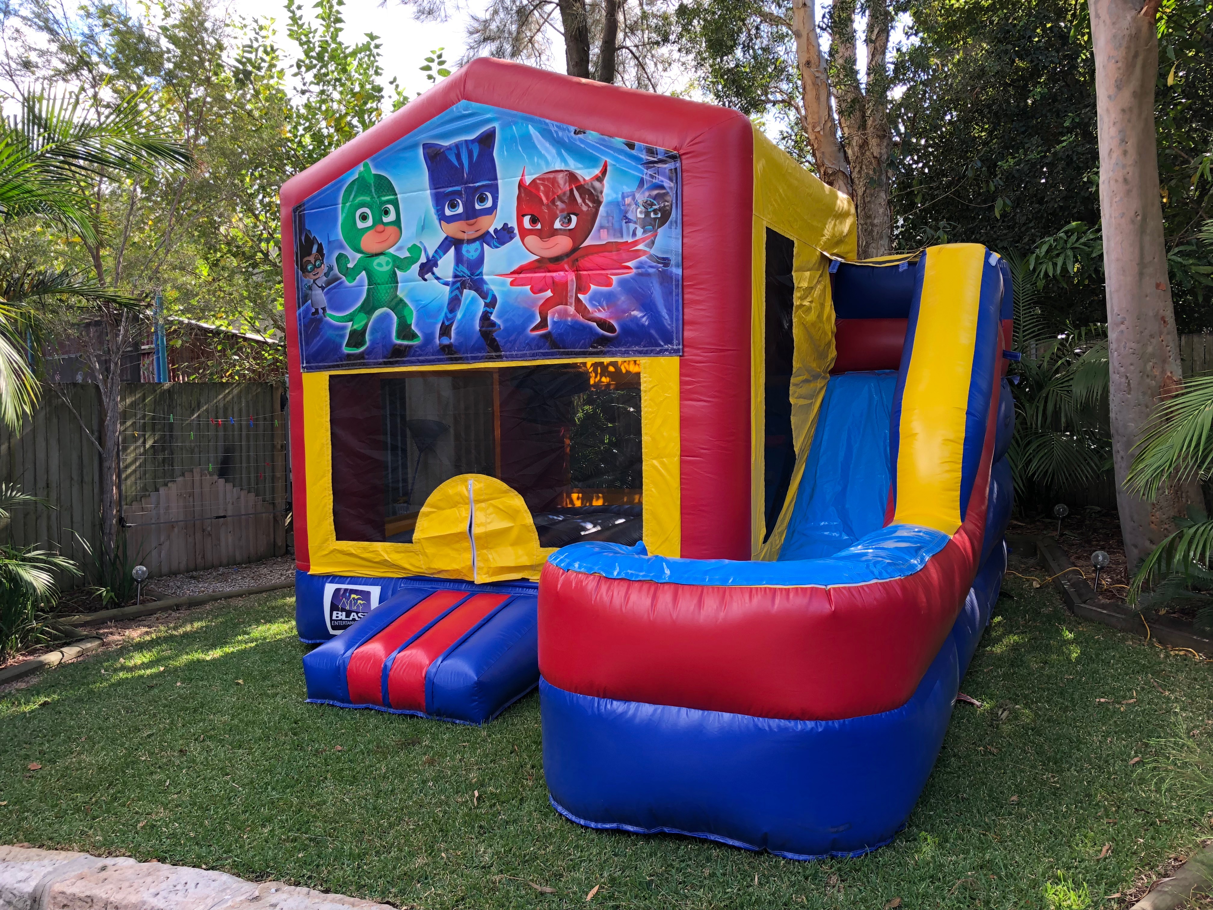 4x5 PJ Mask Themed Slide Jumping Castle - Jumping Castle Hire in ...