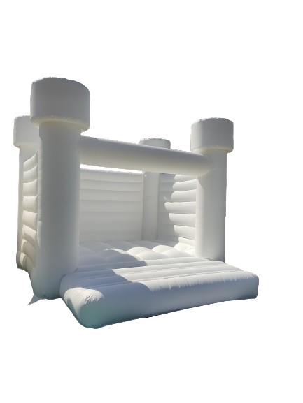 Four-Tower White Wedding 12 x 12 Castle - Inflatable Manufacturer in ...