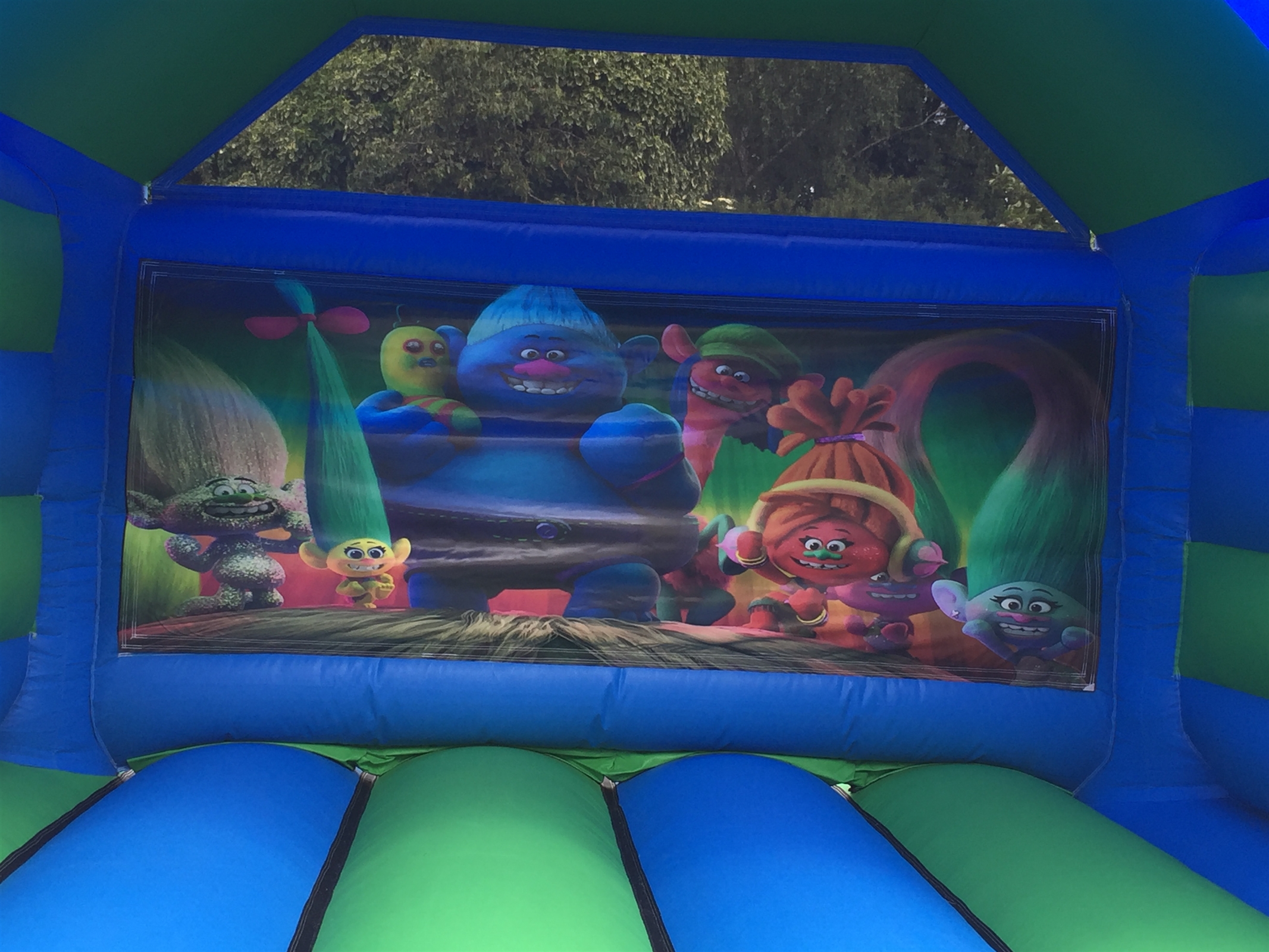 12.5ft x 15.5ft Trolls Themed Bouncy Castle - Best Bouncy Castle Hire ...
