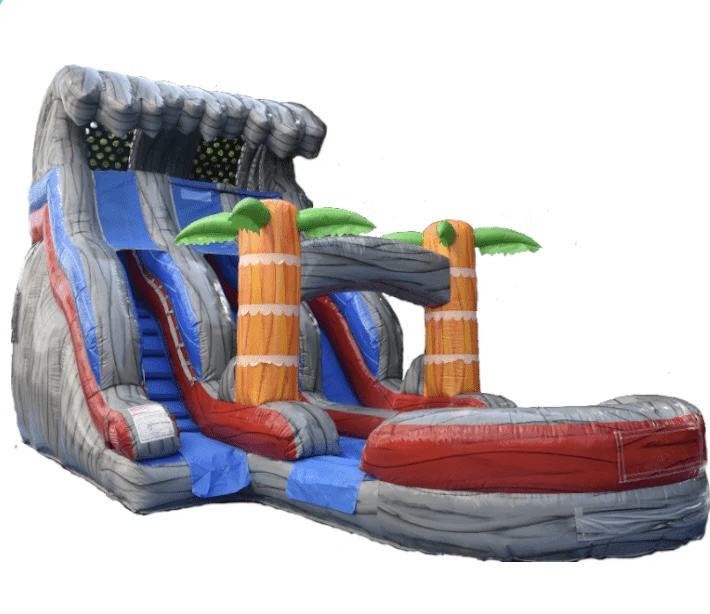 18 Foot Dual Lane Limestone Waterslide - Hire in MISSOURI (MO) | River ...