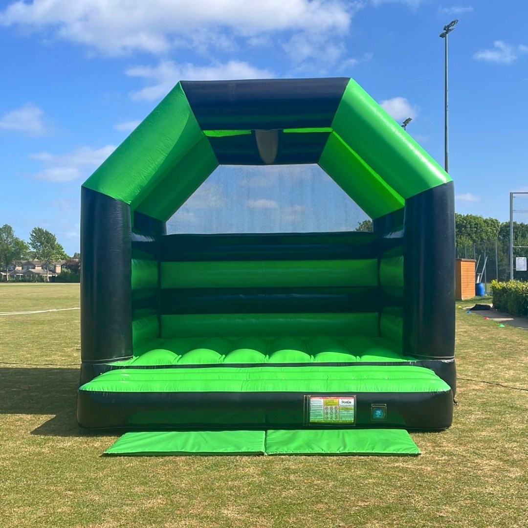 15ft Black & Green Inflatable Castle - Inflatable, Bouncy Castle ...