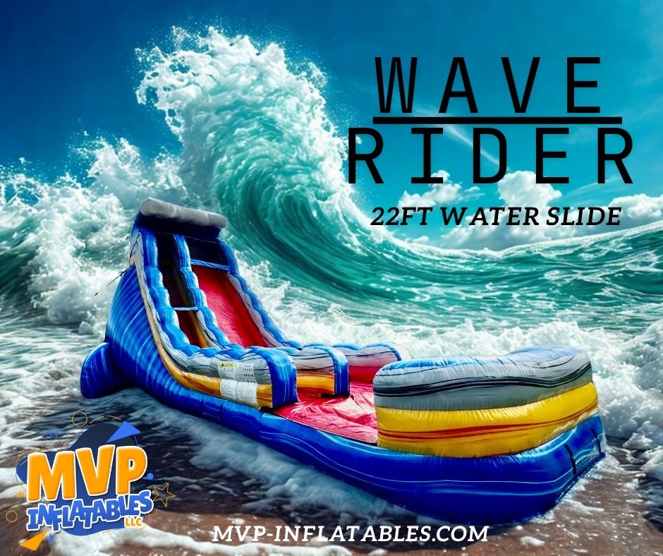 22ft Wave Rider Water Slide - Bounce House Rentals in Georgia | MVP ...