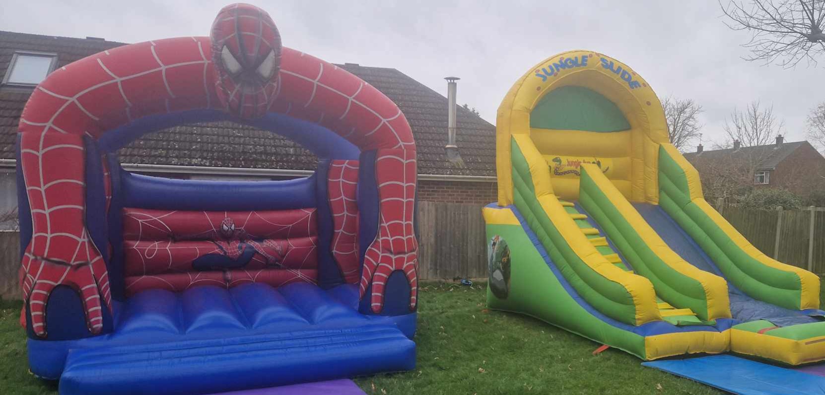 DOUBLE BUBBLE CASTLE.& SLIDE - Hire in Bournemouth poole Christchurch ...