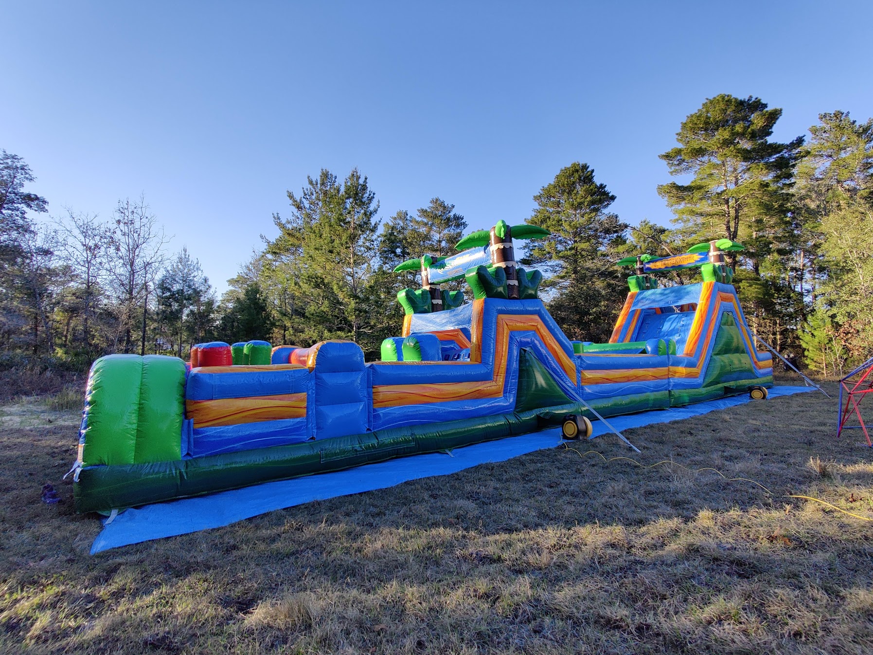 70' Dry Obstacle Course with 18' Slide - Priced for the entire WEEKEND ...