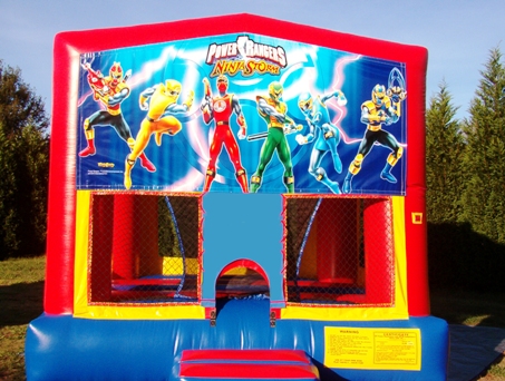 Ninja Storm Power Rangers Bounce House - Inflatable Adventures NJ