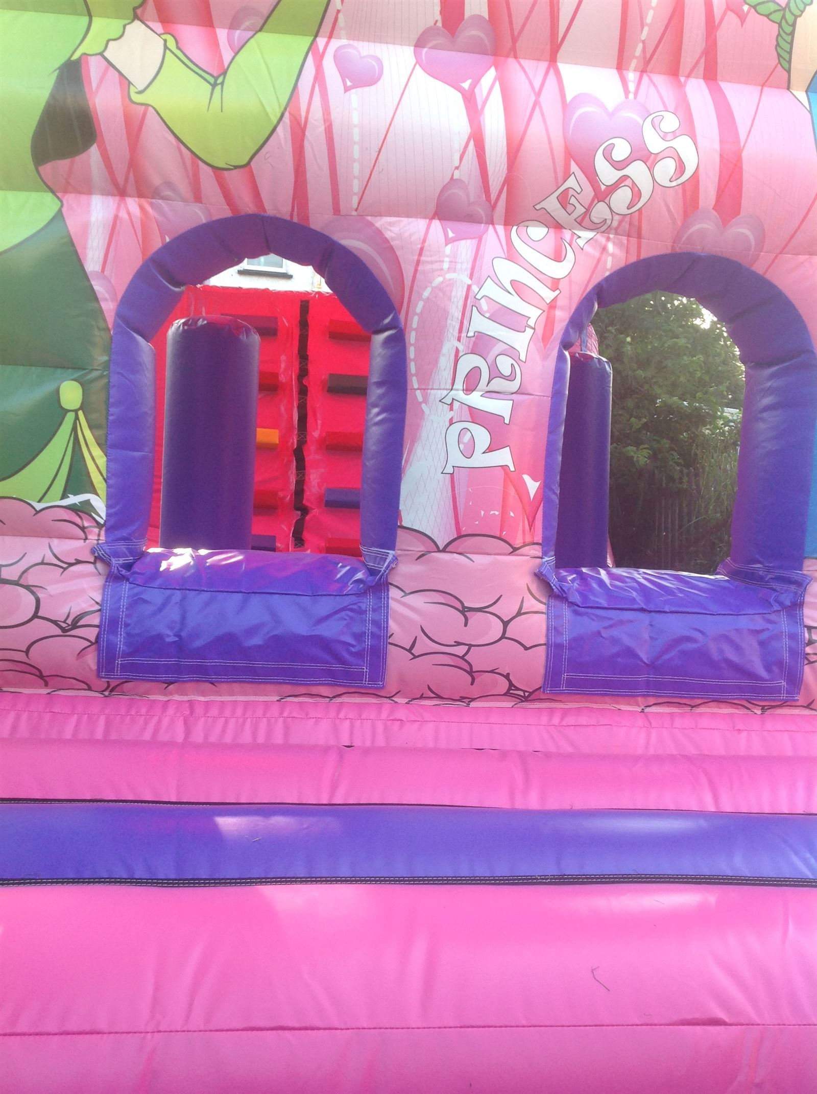 12' X 29' New Pink princess Inflatable fun run. - Bouncy Castle Hire in ...