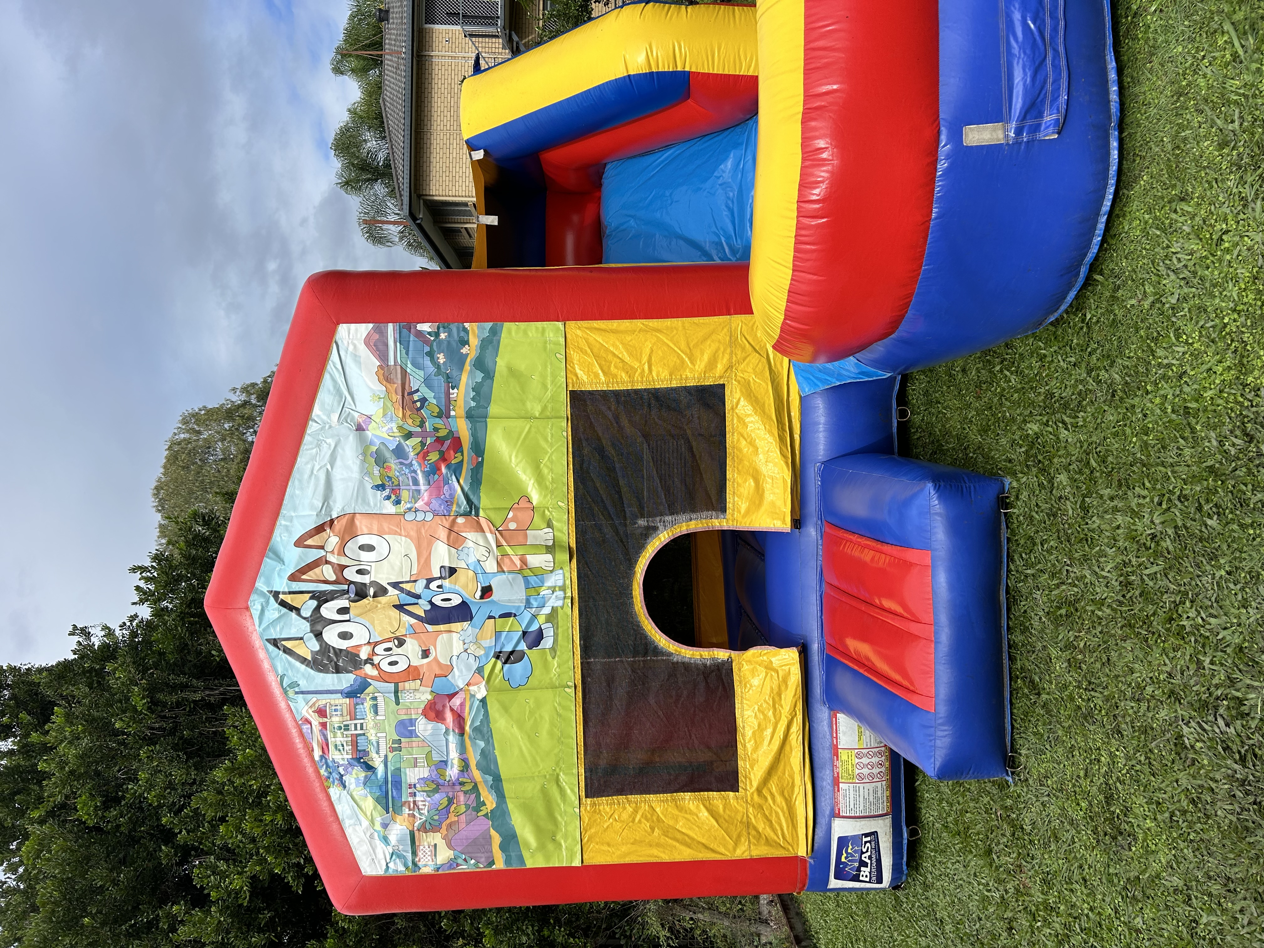 4x5 Bluey Themed Slide Jumping Castle - Jumping Castle Hire in ...