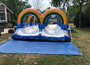 Rainbow Surf-n-Slide (Wet) - Rentals in Wisconsion | Blue Sky ...