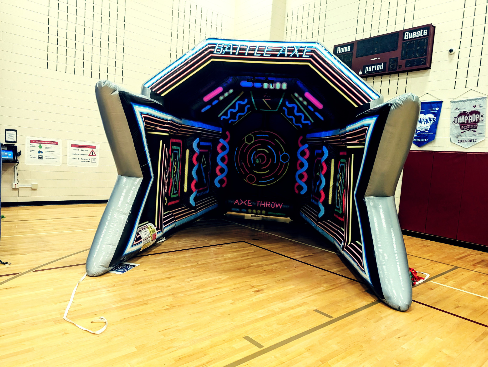 Black Light Axe Throw | Blacklight Games | The Bounce Off Inflatables