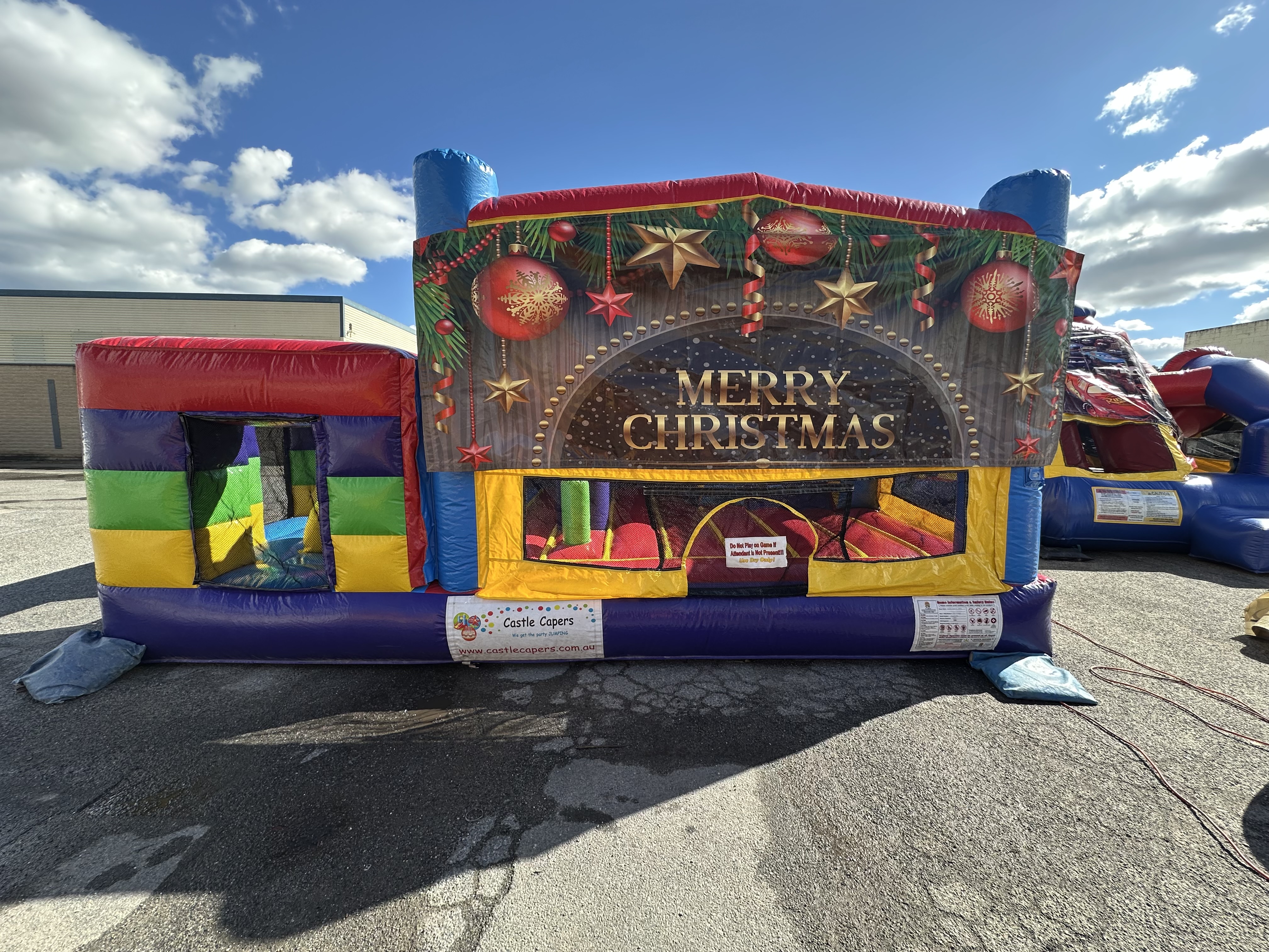 Christmas Multi Challenge Obstacle Castle Hire SA