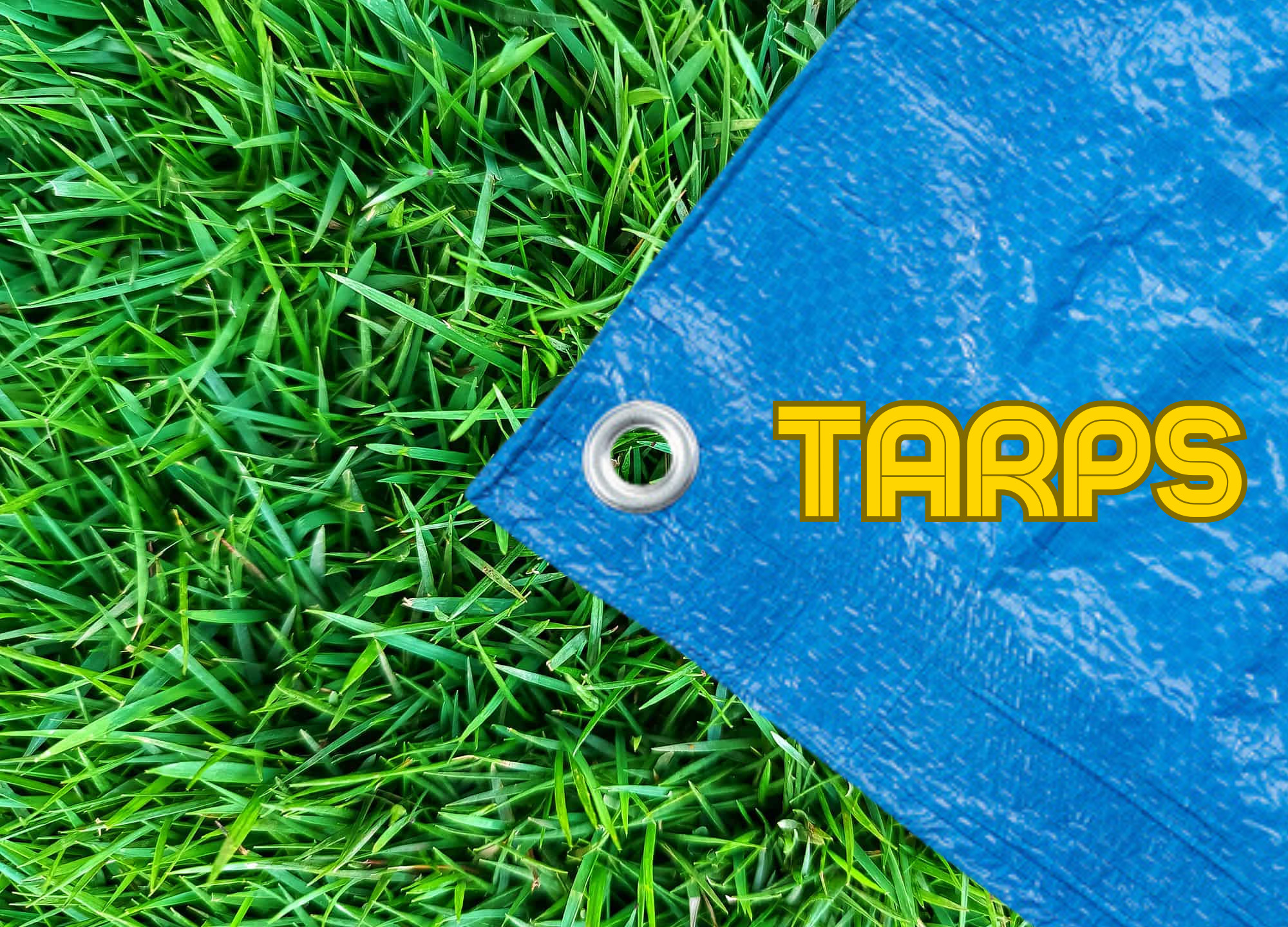 Tarps for clean entrances to our bounce houses - Jump Around Moonwalks