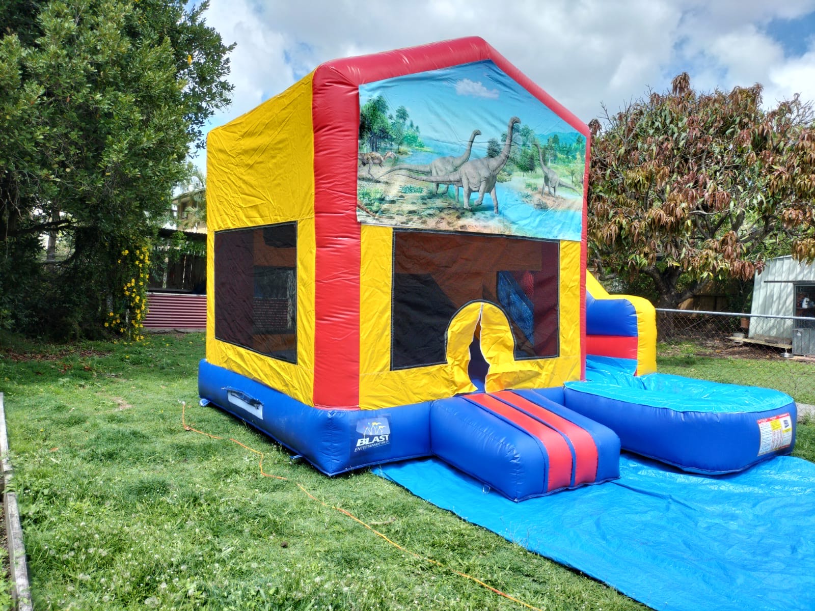 4x5 Dinosaur Themed Slide Jumping Castle - Jumping Castle Hire in ...