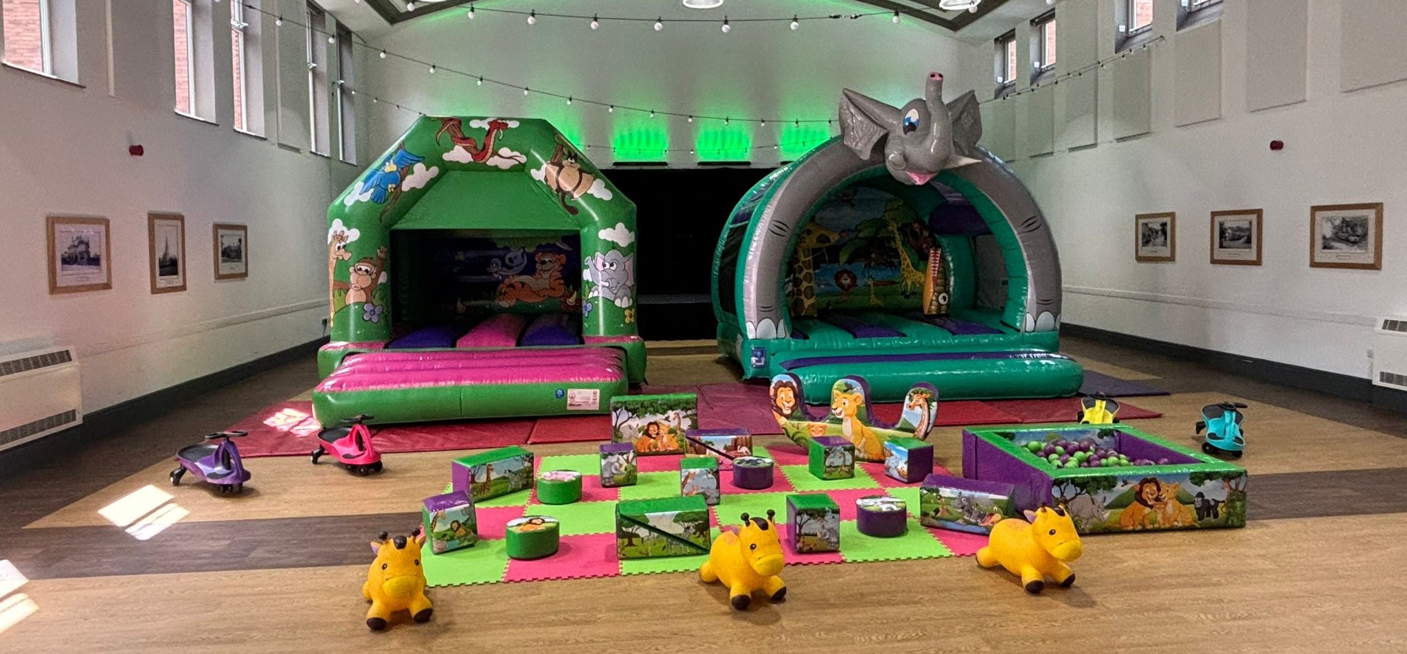 Large jungle Themed Party Package Hire - Born 2 Bounce