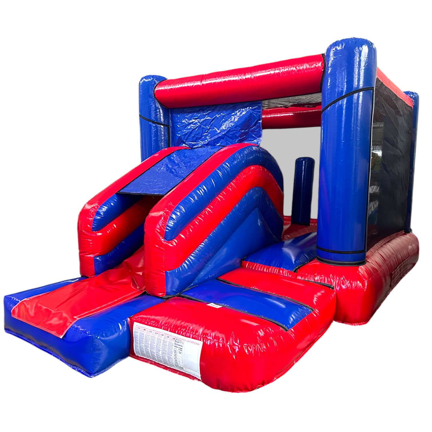 BBOL-245 - 11x16x9ft - Netted Mini Bouncer Combo (Red & Blue Velcro ...