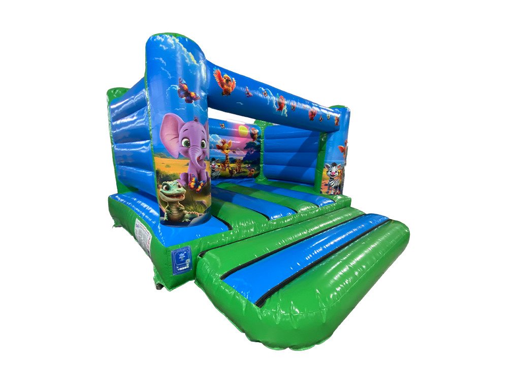 Jungle Bouncy Castle Hire with low height walls