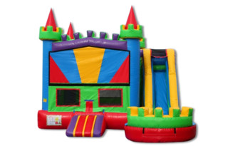 Multi Color Castle Combo - Bounce House Rentals in Louisiana | Allstar ...