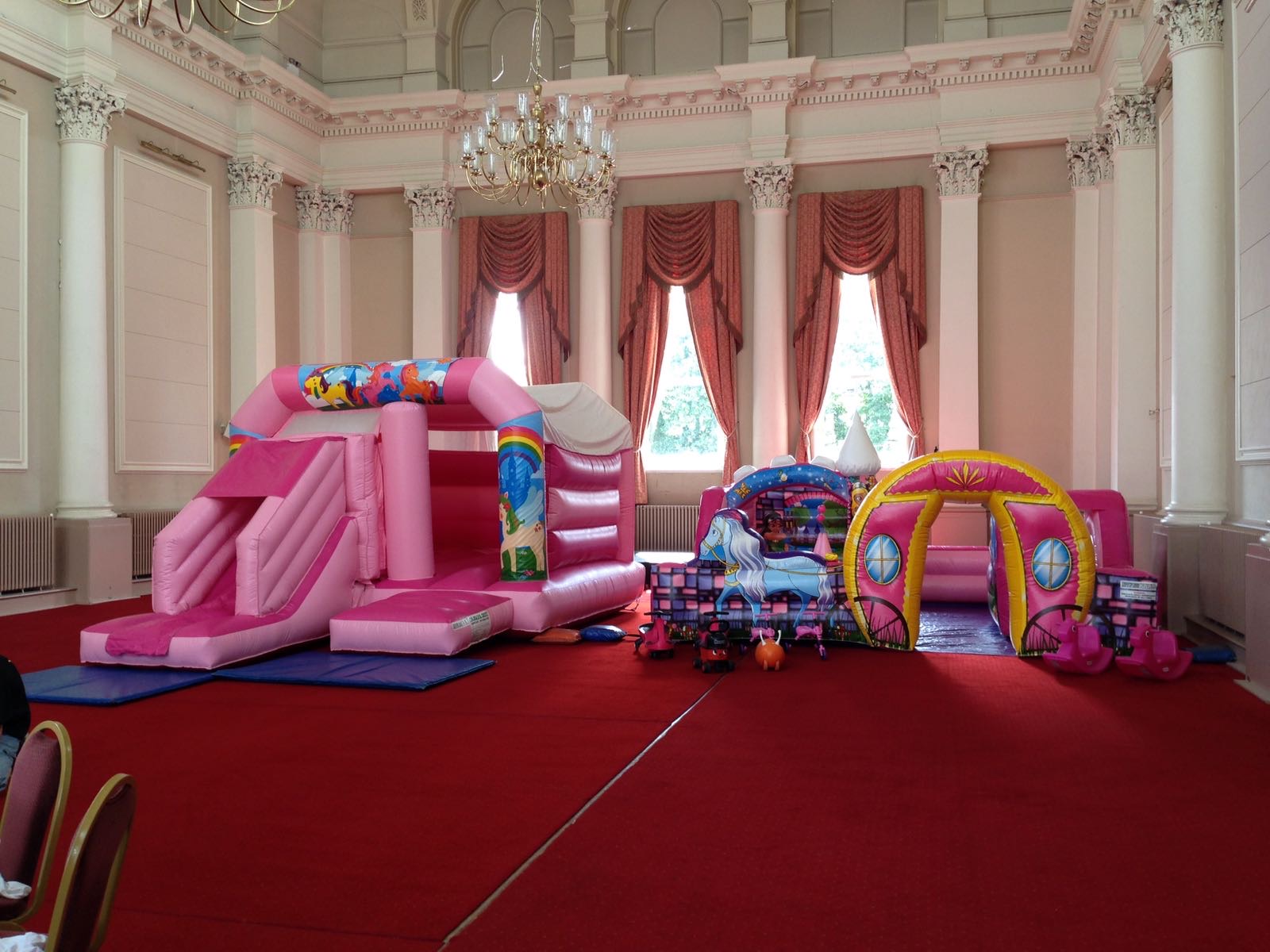 Princess Playpark and Bouncy Castle with slide Deluxe Package - Bouncy ...